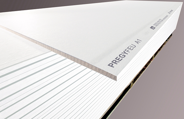 Plaque de plâtre BA15 Prégyfeu A1 Siniat - 2m50x1m20